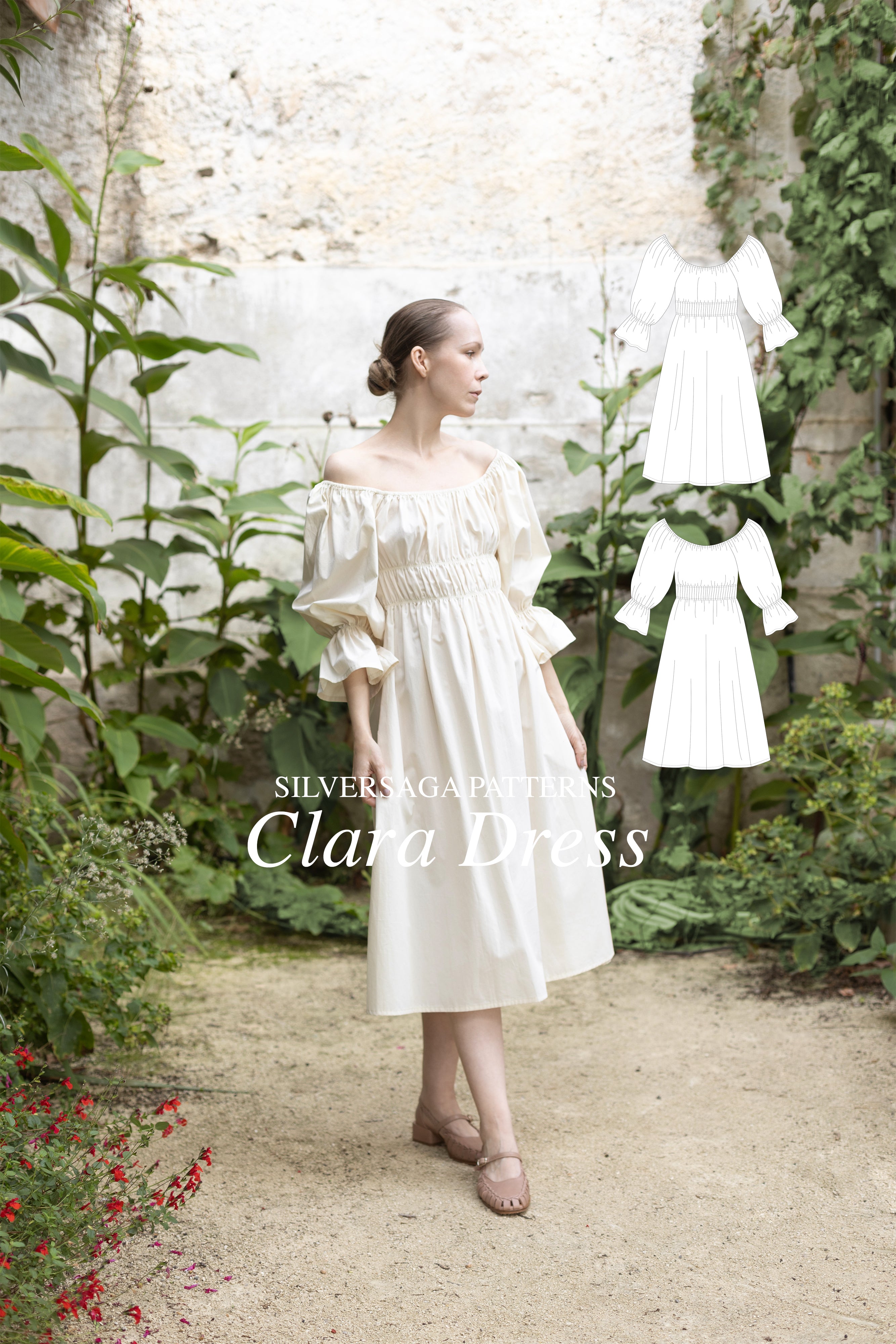 Clara dress PDF sewing pattern – Silversaga Patterns