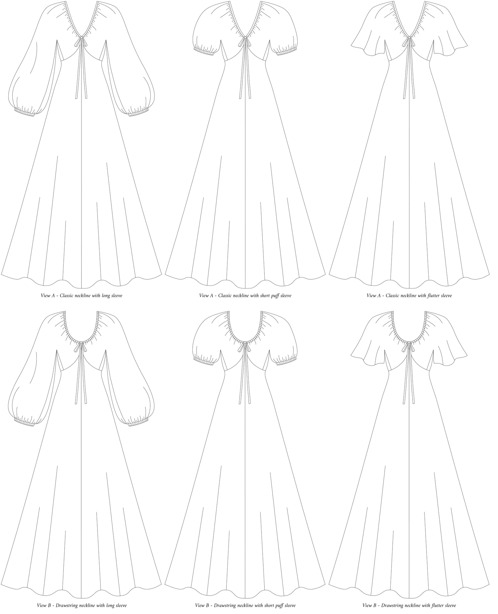 Ella dress PDF sewing pattern – Silversaga Patterns