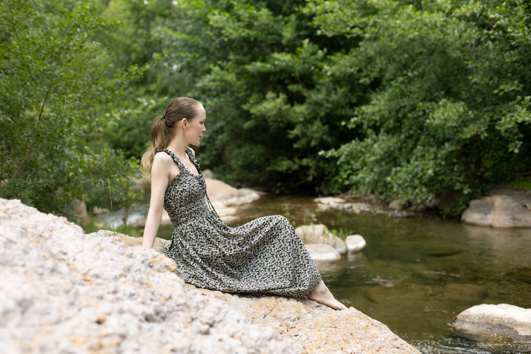 Sleeveless Eleonora dress PDF sewing pattern – Silversaga Patterns