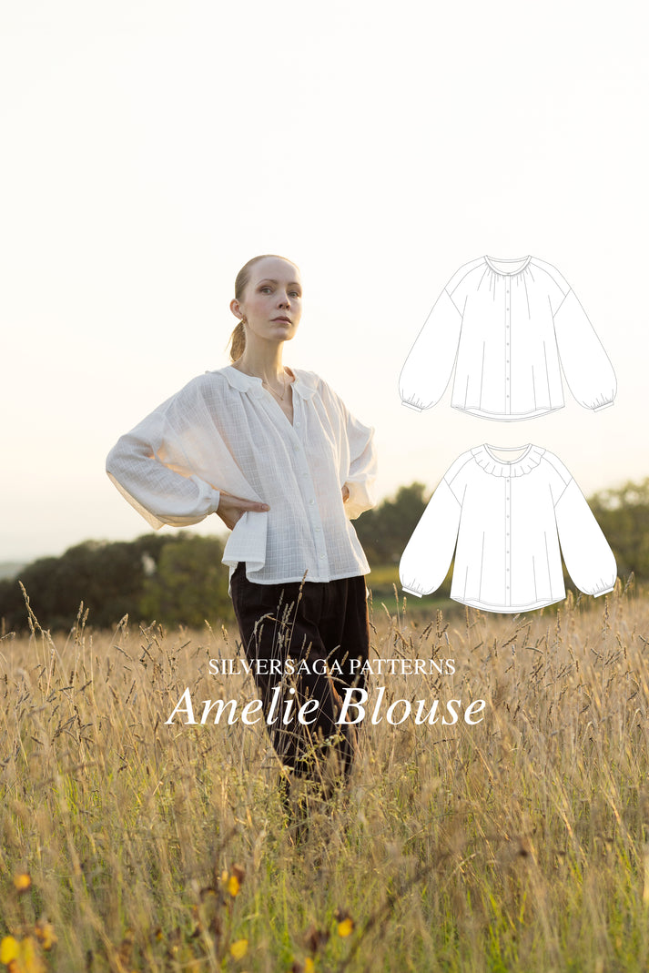 Amelie blouse PDF sewing pattern – Silversaga Patterns